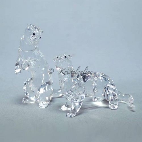 Swarovski Silver Crystal Otters 5385060